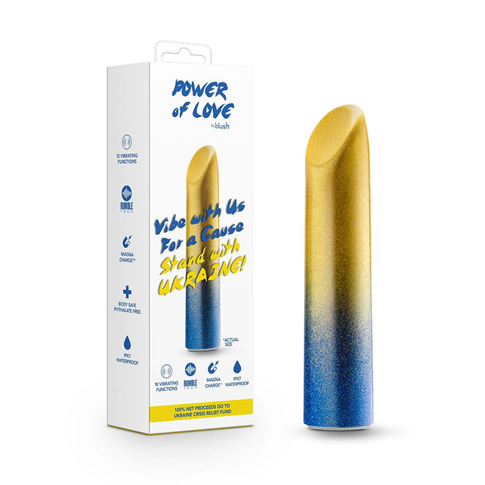Blush Power of Love Ukraine Rechargeable Bullet Vibrator | CutebutKinky.com